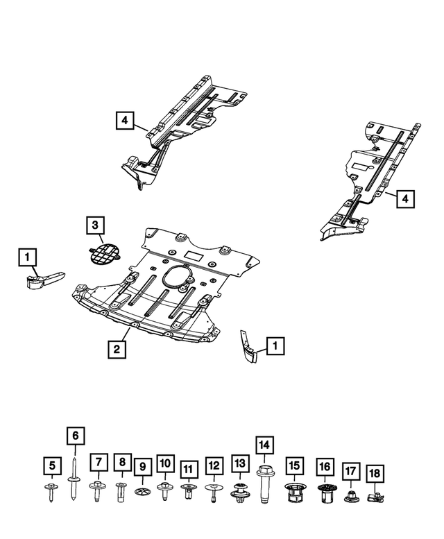 2022-2024 Jeep Grand Cherokee Floor Pan Shield, Right 68377828AD ...