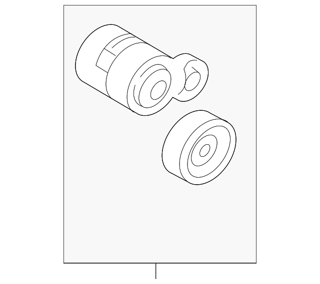 2014-2016 Hyundai Accessory Drive Belt Tensioner Assembly 25281-2G000 ...