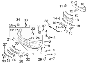 221-885-05-23 - Grille 2007-2009 Mercedes-Benz | Mercedes-Benz USA Parts