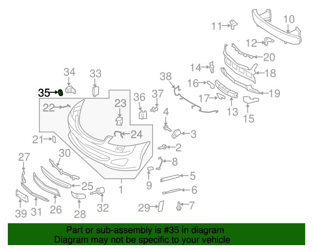 2007-2019 Mercedes-Benz Park Sensor Spacer Ring 221-542-00-51 | MB ...