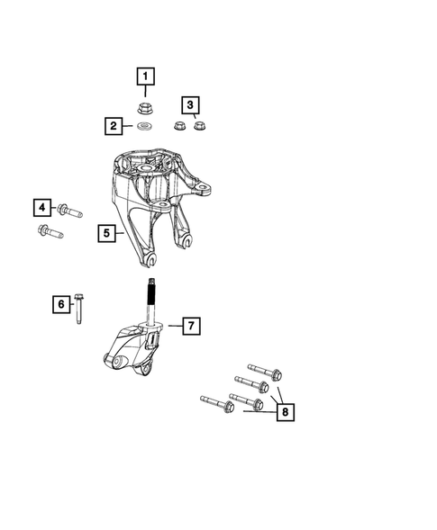 Engine Mounting for 2014 Ram ProMaster 3500 | My Mopar Parts