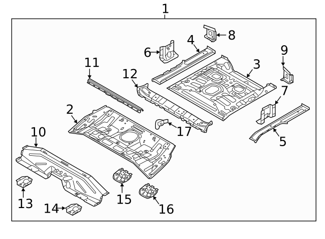 65528-G7500 - Floor Side Rail - 2020 Hyundai Ioniq | Joseph Airport Hyundai