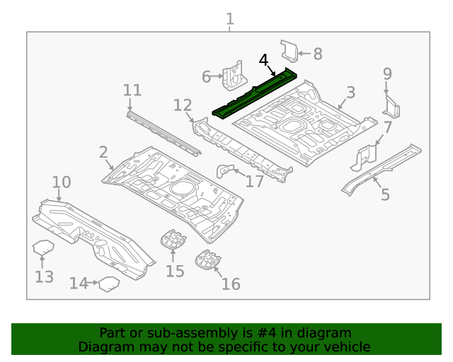 65528-G7500 - Floor Side Rail - 2020 Hyundai Ioniq | Joseph Airport Hyundai