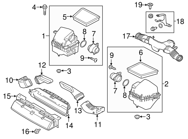 2018-2020 Land Rover Range Rover Velar Air Inlet LR092339 | JaguarParts.com