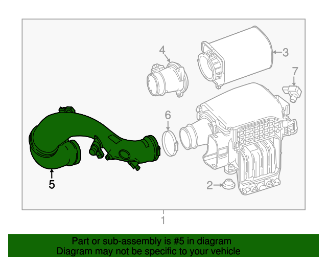 274-090-09-29 - Intake Tube 2016-2019 Mercedes-Benz | Mercedes-Benz USA ...