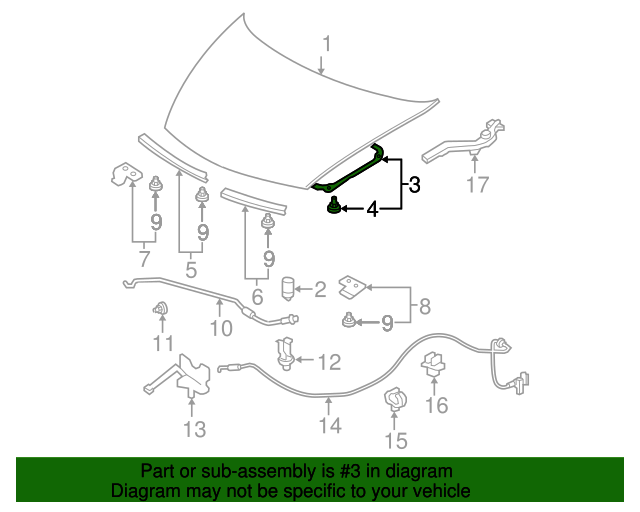2006-2011 Honda Civic Insulator 74141-SNA-A00 | OEM Parts Online