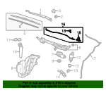 2013-2020 Chevrolet Windshield Washer Nozzle Hose 20910500 GM ...