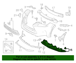 52618-78010 - Lower Shield For 2015-2017 Lexus NX200t | Lexus OE Parts
