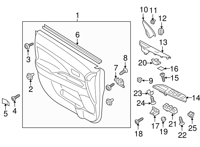 MS480003 - Door Switch Trim Panel Grommet 1990-2024 Mitsubishi ...