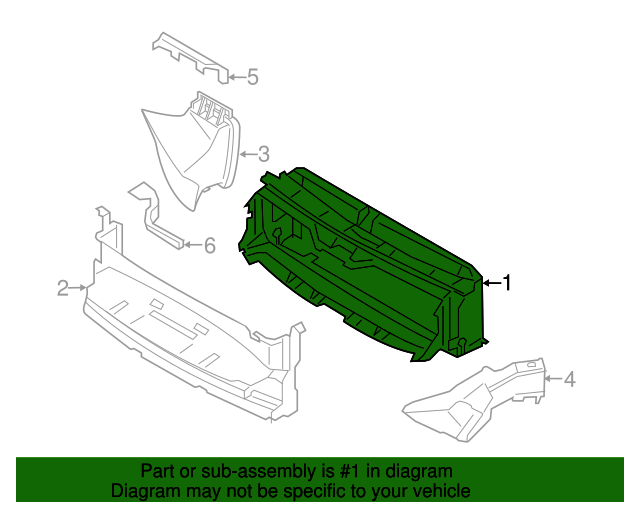 51747290605 - 2014-2021 BMW Upper Duct (51-74-7-290-605) | BMW of South ...