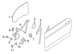 2014-2021 BMW Corner moulding, interior right 51-33-7-269-362 ...
