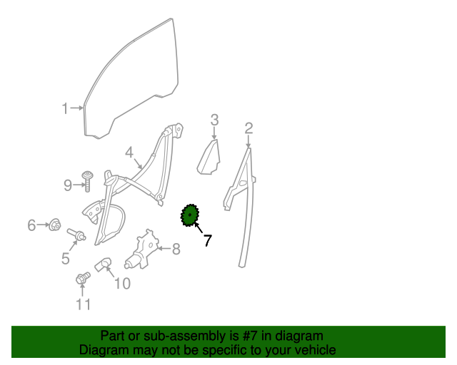 Genuine BMW 51-33-7-184-604 | Window Regulator Bolt | FREE Shipping on ...