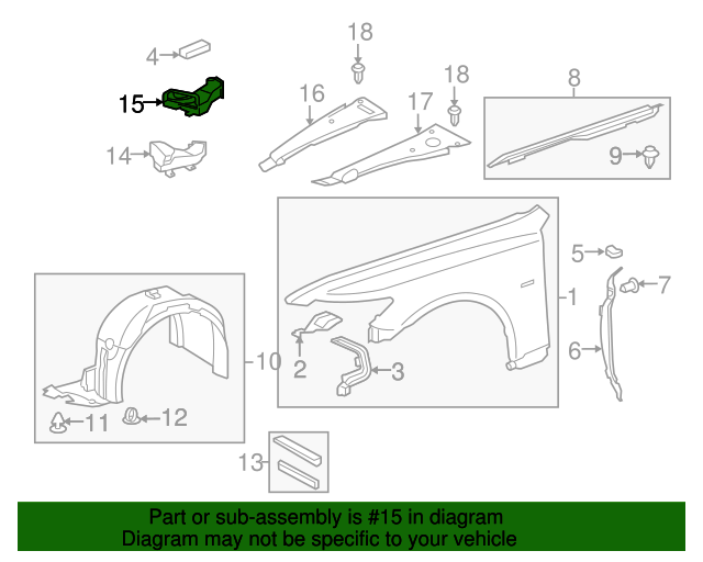 2007-2009 Lexus Intake Duct 53209-50010 | OEM Parts Online