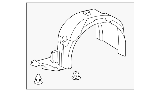 53806-50061 - Fender Liner - 2010-2012 Lexus | My L Parts