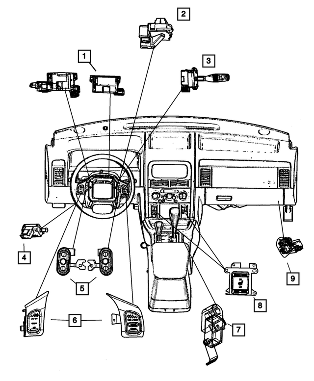 2001-2004 Jeep Grand Cherokee Ignition Switch 56042476AC | Mopar eStore