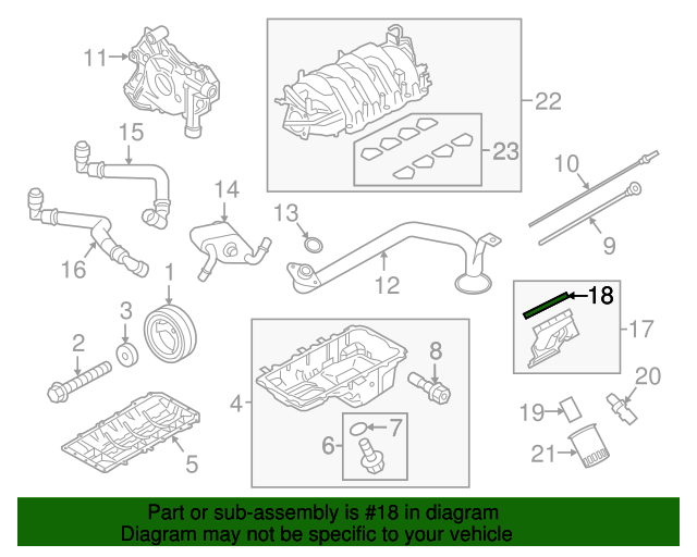 2015-2020 Ford Mustang Adapter Gasket FR3Z-6840-A | OEM Parts Online