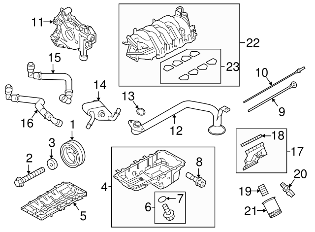 2015-2020 Ford Mustang Adapter Gasket FR3Z-6840-A | TascaParts.com