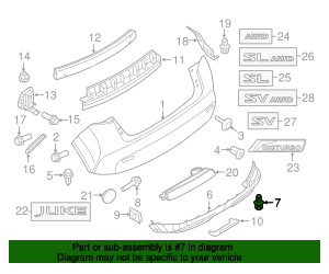 2015-2017 Nissan Juke Lower Retainer 62242-3YM0A | QuirkParts