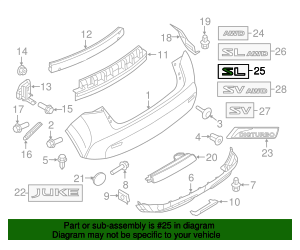 84896-JM00A - Nameplate 2008-2017 Nissan | AutoNationParts.com