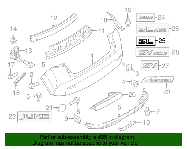 84896-JM00A - Nameplate 2008-2017 Nissan | AutoNationParts.com