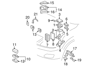 82672-48120 - Junction Block Cover 2006-2008 Lexus RX400h ...