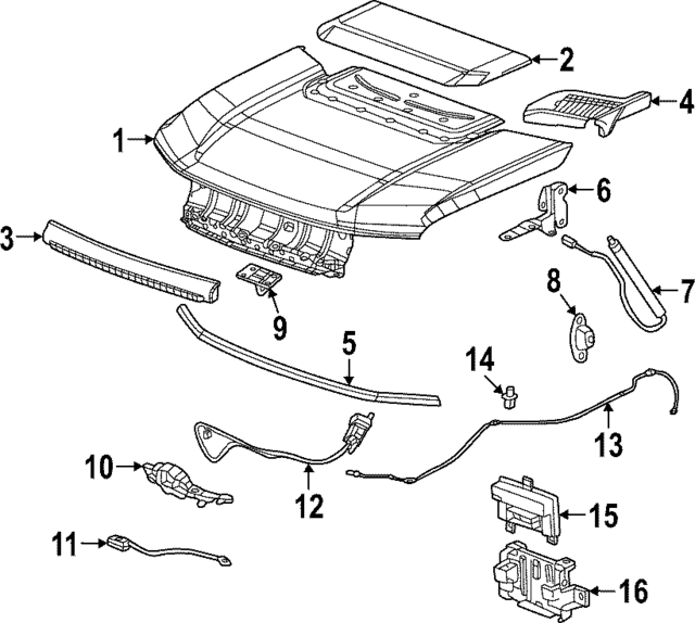 2022-2024 GMC Hummer EV Pickup F Vent 84861707 GM | GMPartsDirect.com