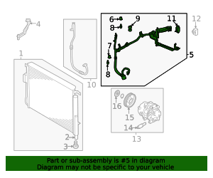 2022-2025 Kia Carnival A/C Refrigerant Suction Hose 97759-R0100 | OEM ...