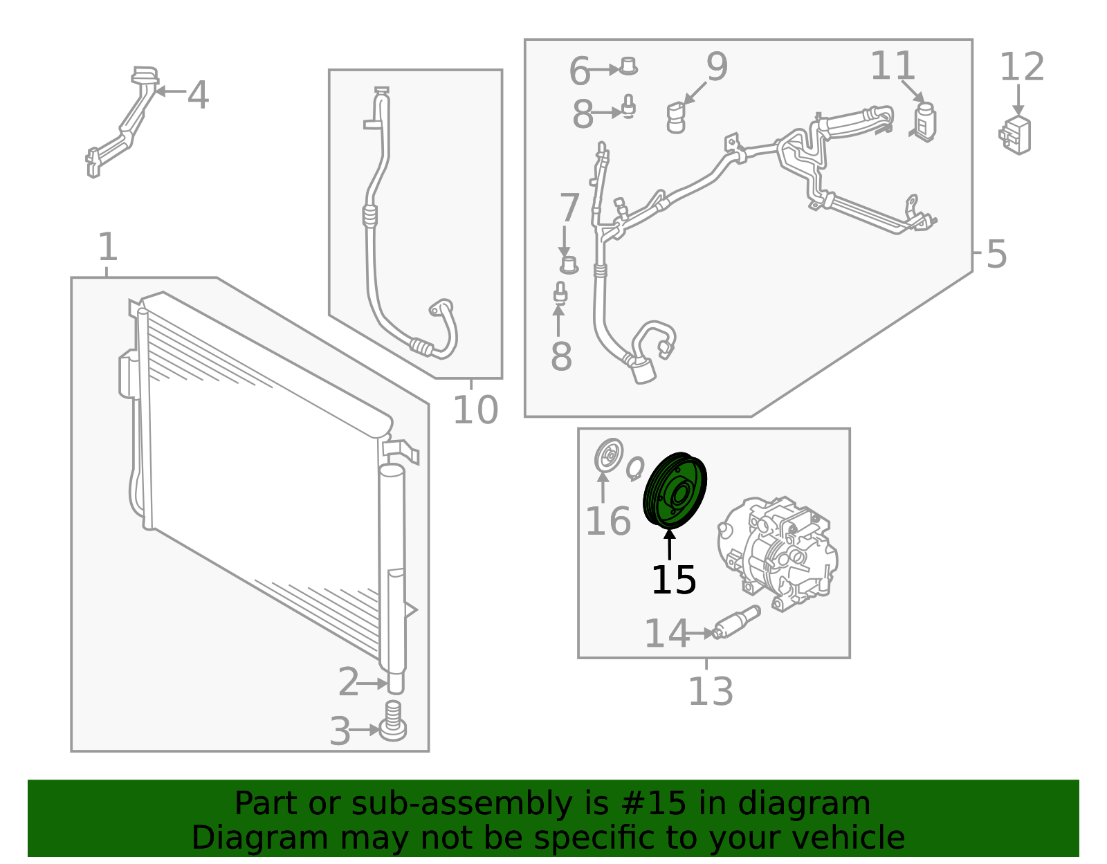97643-R0100 - A/C Compressor Clutch Pulley 2022-2025 Kia Carnival | Kia ...