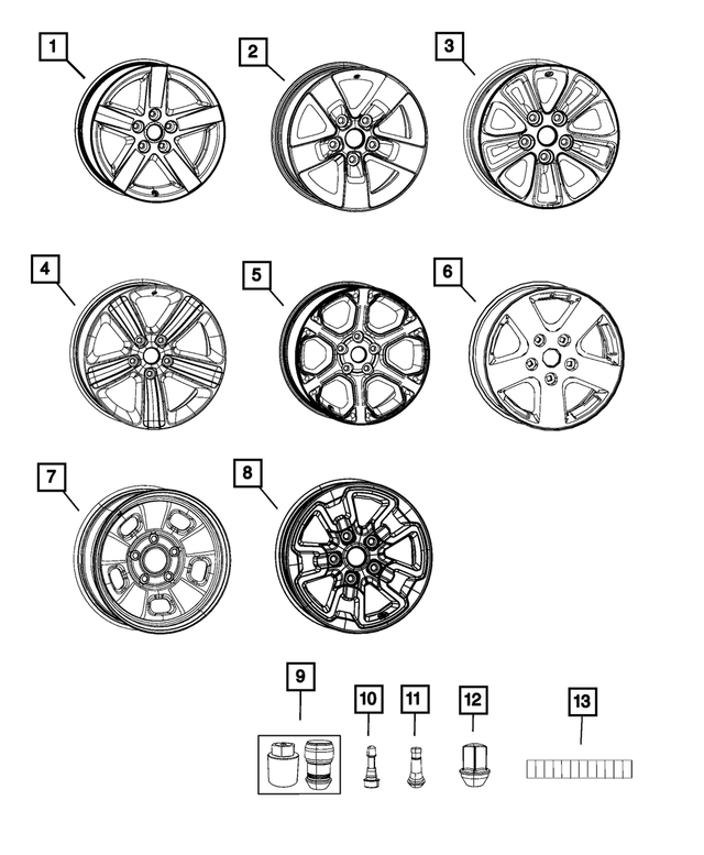 2021-2024 Ram 1500 Classic Aluminum Wheel 04755620AA | Mopar eStore