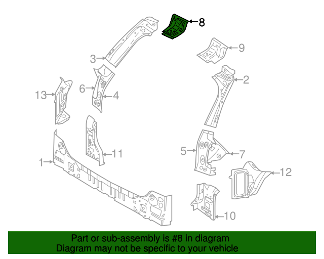 30747191 - Upper Reinforced - 2018-2020 Volvo XC60 | Volvo OEM Parts Direct