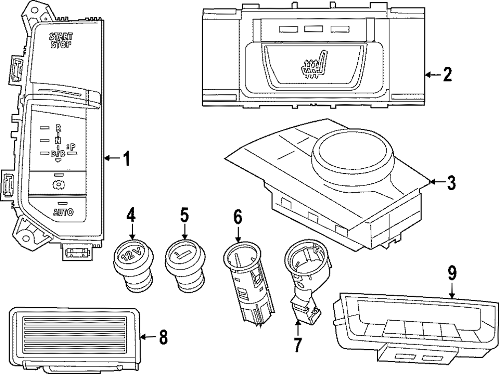 Genuine BMW 61-31-5-A2F-3D4 | Control Panel | FREE Shipping on Most ...