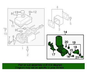 2017-2025 Nissan | Brake Booster | 47210-EZ00B | Tom Wood Nissan Parts