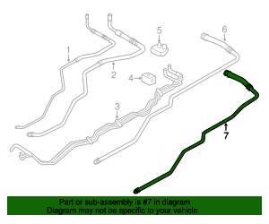 2007-2014 Ford HVAC Heater Hose AL1Z-18696-C | QuirkParts