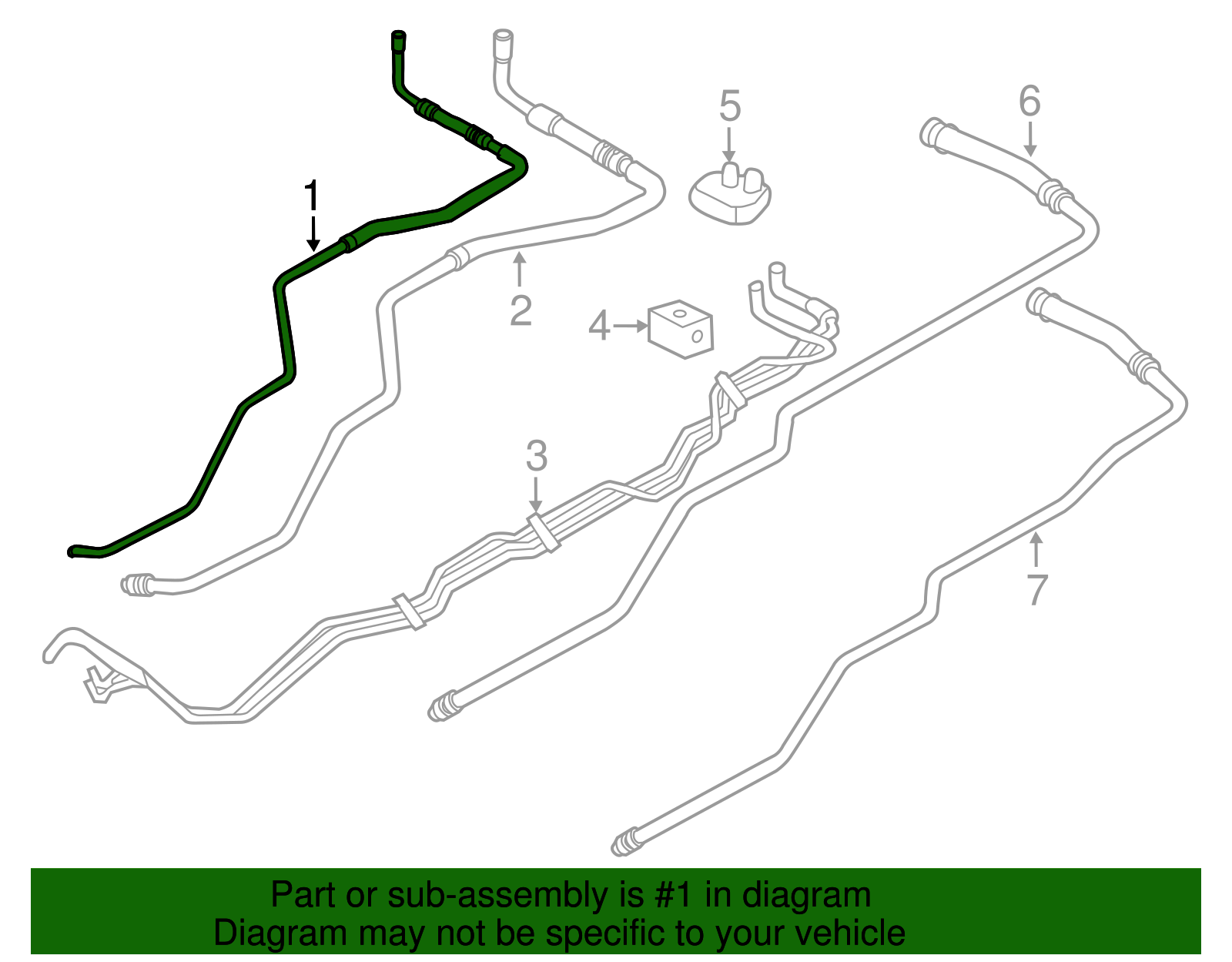 FL1Z-19835-A - AC Line 2015-2017 Ford | Big 3 Auto Parts