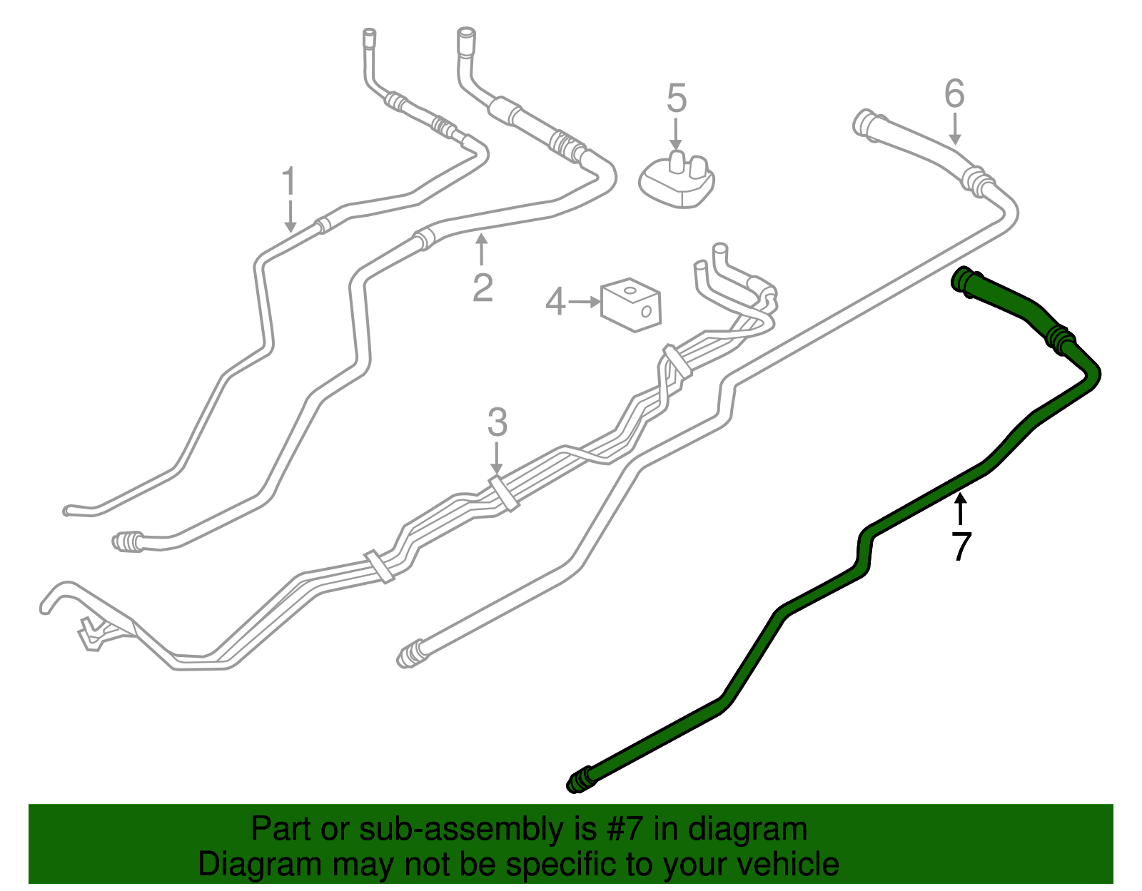 FL1Z-18696-A - HVAC Heater Hose 2015-2017 Ford | Big 3 Auto Parts