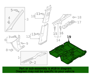 2009-2020 Volkswagen Tiguan Sound Absorber 5N1-863-367-A-07N | QuirkParts
