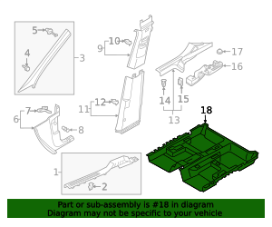 2018-2024 Volkswagen Tiguan Sound Absorber 5NN-863-919-B | OEM Parts Online