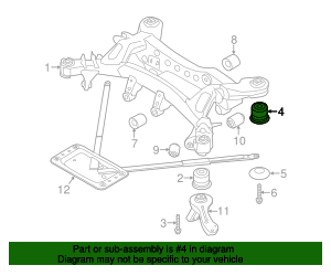 Genuine BMW 33-31-6-782-160 | Suspension Cross-Member Rear Bushing ...