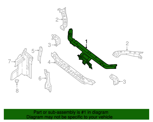 2013-2019 Nissan Sentra OEM NEW 2013-2019 Nissan Sentra Upper Radiator ...