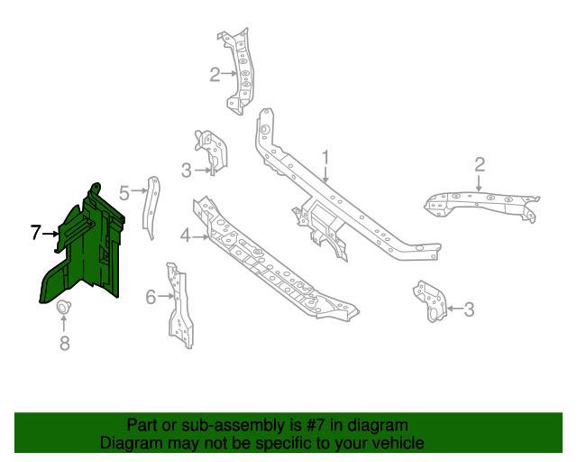 62822-3YU0A - Air Guide 2016-2019 Nissan Sentra | Nissan Parts ...