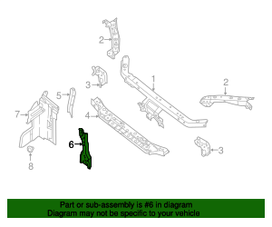 F2550-3SHMH - Hood Latch Support 2013-2019 Nissan Sentra | AutoNation Parts