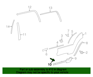 90269-04054 - Rocker Molding Rivet - 2003-2021 Toyota | OEM Genuine ...