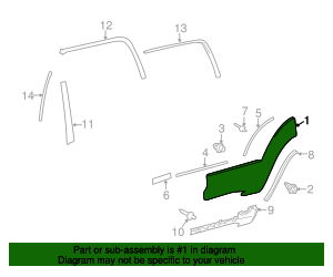 2006-2009 Toyota 4Runner Lower Cladding 75741-35130-A0 | Sparks Parts
