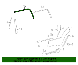 2003-2009 Toyota 4Runner Black Out Tape 75923-35010 | OEM Parts Online