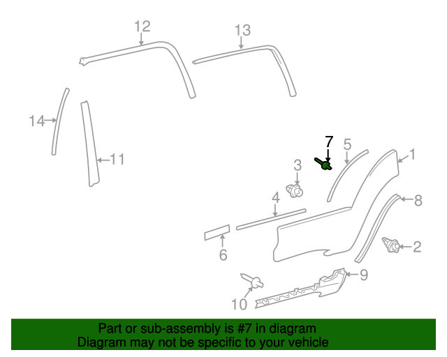 1996-2024 Toyota Upper Pad Rivet 90269-04047 | Sparks Parts