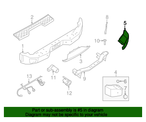 2004-2007 Nissan Fascia Rear Bumper 85025-7S520 | QuirkParts