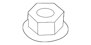 2005-2021 Kia Floor Pan Heat Shield Nut 13271-06007K | QuirkParts