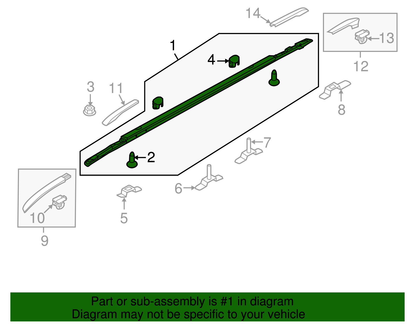2014-2019 Kia Roof Rack 87280-B2000 | Retail Performance Auto Parts
