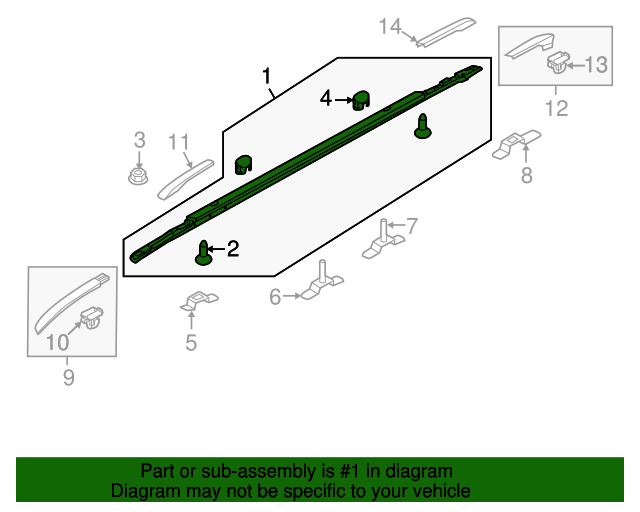 87270-B2000 - Roof Rack 2014-2019 Kia | Kia.Parts Store