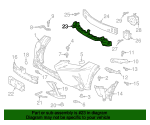 2018-2021 Lexus Bumper Impact Absorber 52614-78050 | AutoNationParts.com